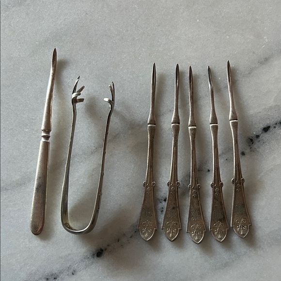 Reed & Barton | Dining | Reed Barton Silver Nut Pick Set | Poshmark